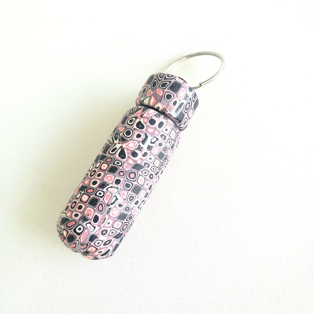 Large Container Pill Holder Keychain Memorial Keepsake Necklace Urn ...