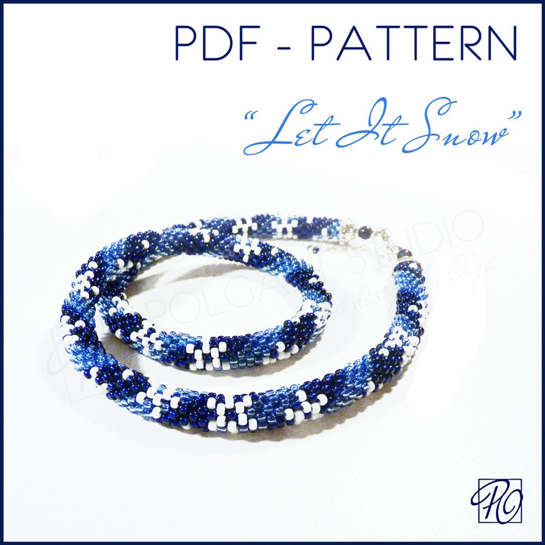 Bead Crochet Pattern, Crochet Rope Pattern, Necklace Pattern, Slip ...