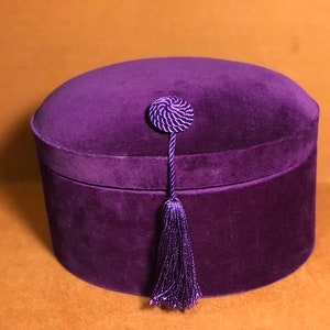 Purple Velvet Lidded Box - Etsy