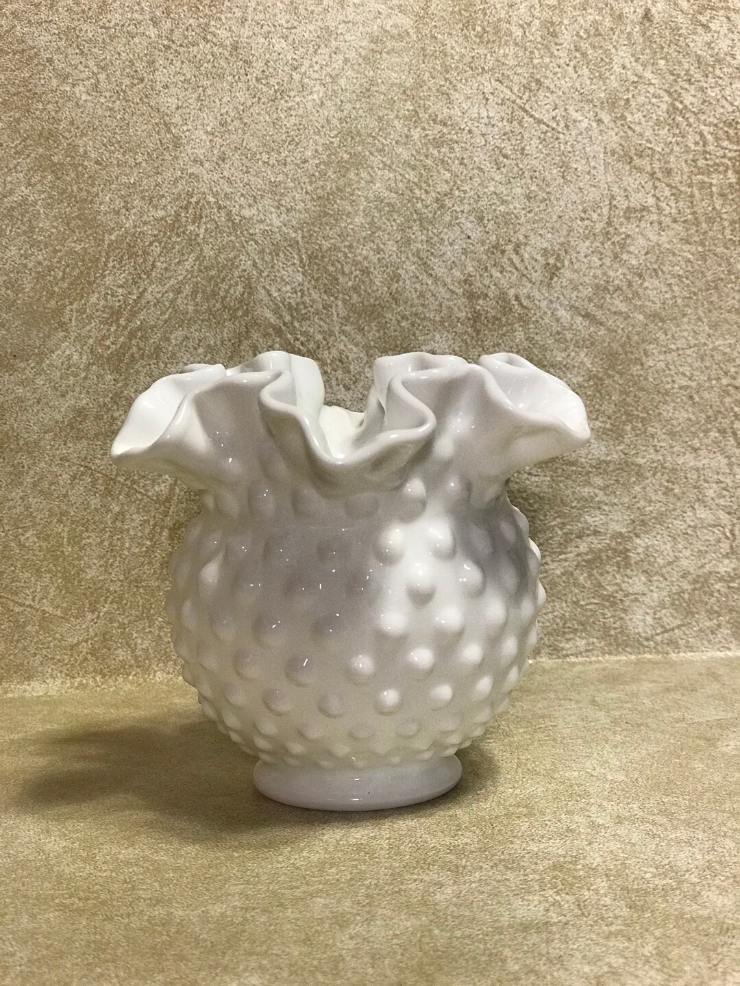 Fenton White Hobnail Milk Glass Vase at David Headrick blog