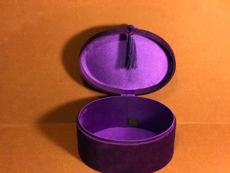 Purple Velvet Lidded Box - Etsy