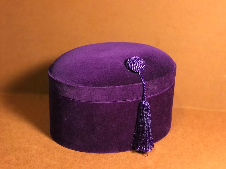 Purple Velvet Lidded Box - Etsy