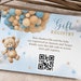 Baby Shower Registry Card QR Code Template Gifts for Baby Card, Baby ...