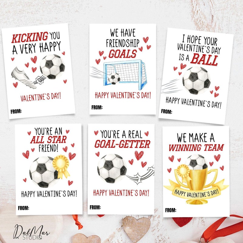Soccer Valentine - Etsy