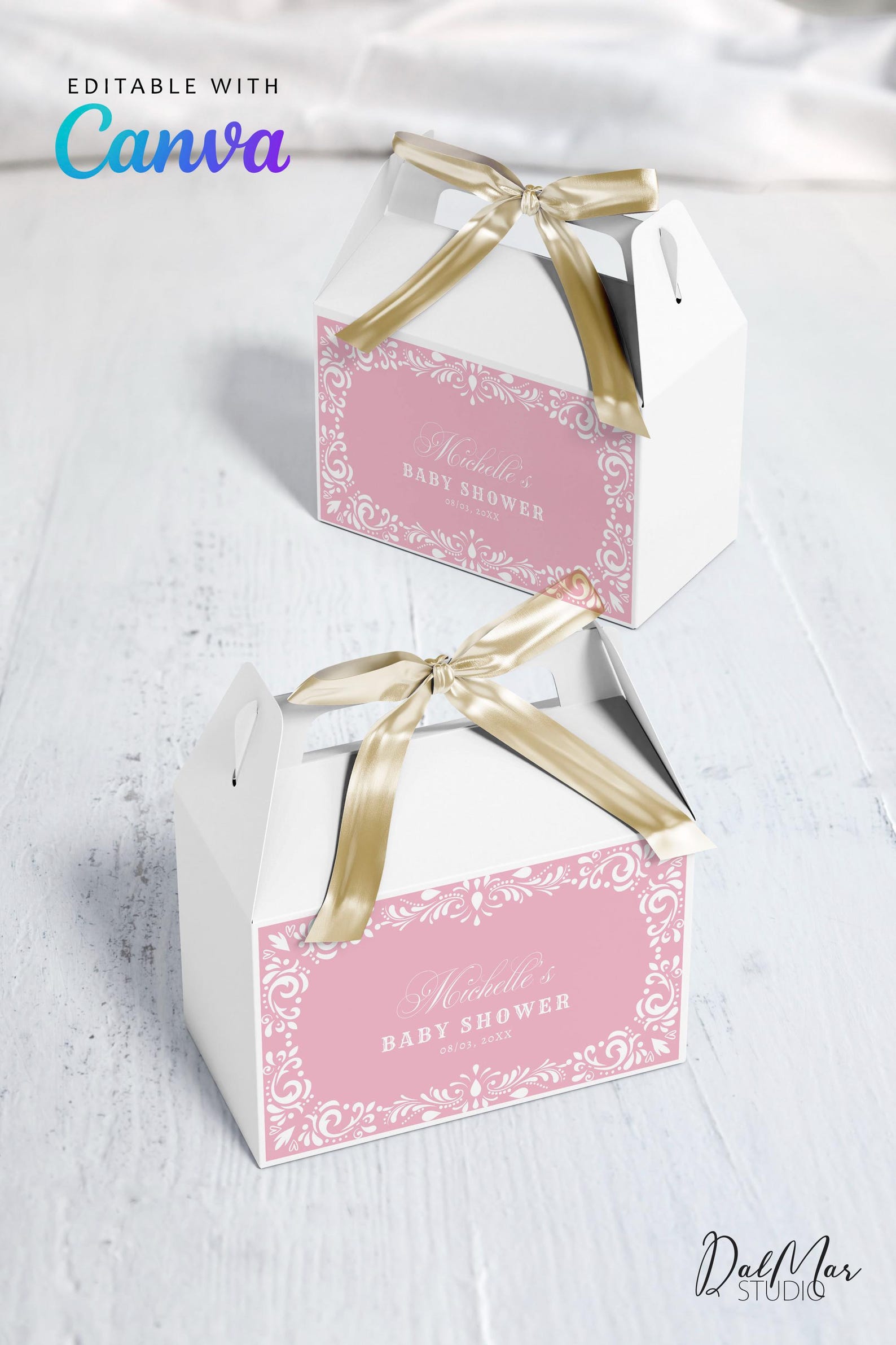 Editable Cielito Lindo Baby Shower Gable Gift Box Label, Digital ...