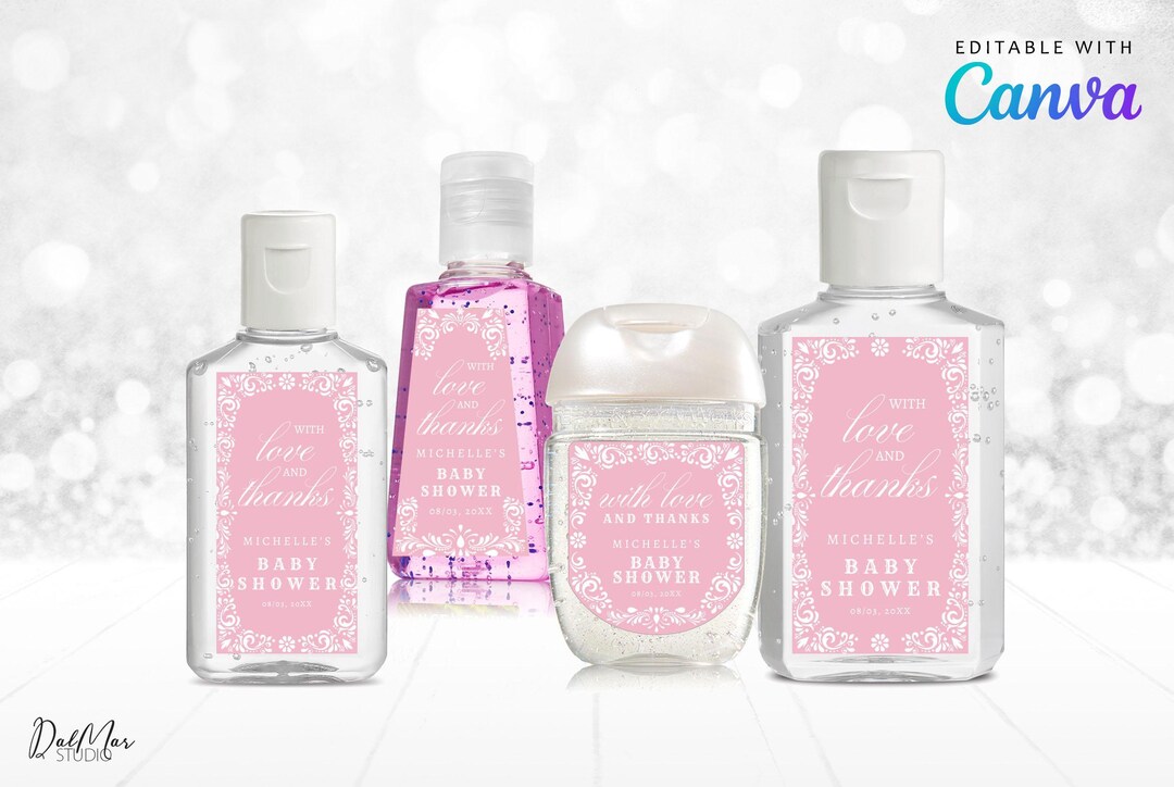 Editable Cielito Lindo Baby Shower Sanitizer Labels | Digital Mexican ...