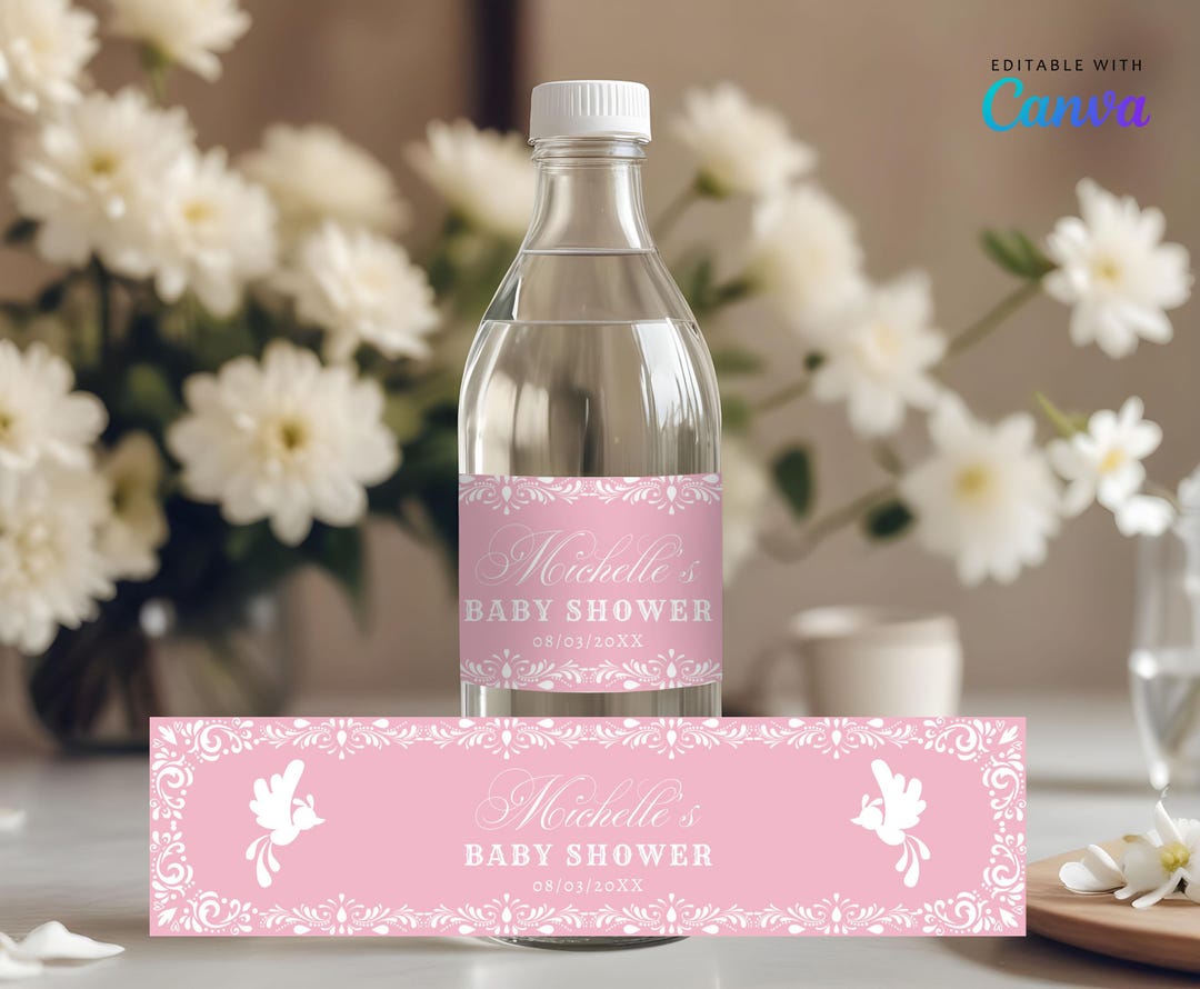 Editable Cielito Lindo Baby Shower Water Bottle Labels | Mexican ...