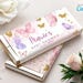 Editable Butterfly Chocolate Wrapper, Pink Purple Butterflies Baby ...