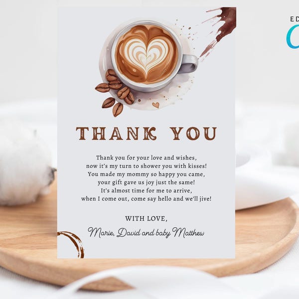 Coffee Thank You - Etsy