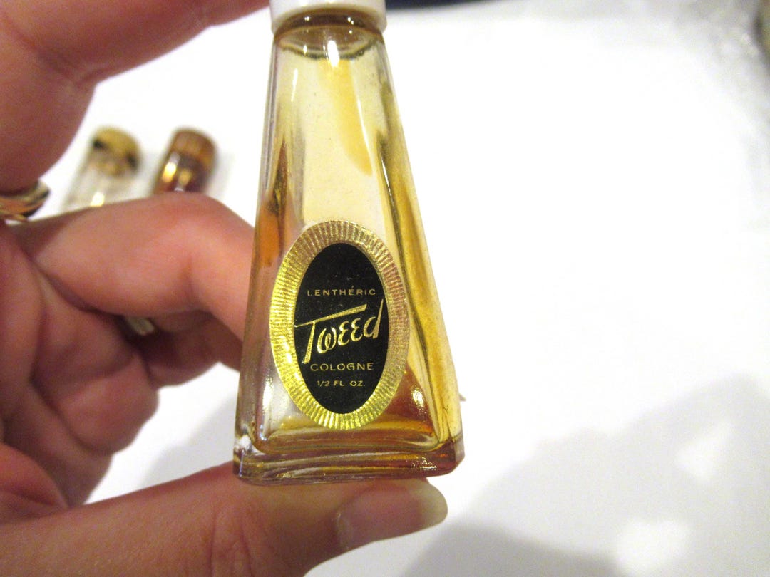 Tweed by Lentheric Triangle Shaped Vintage Miniature Perfume Bottle, C ...