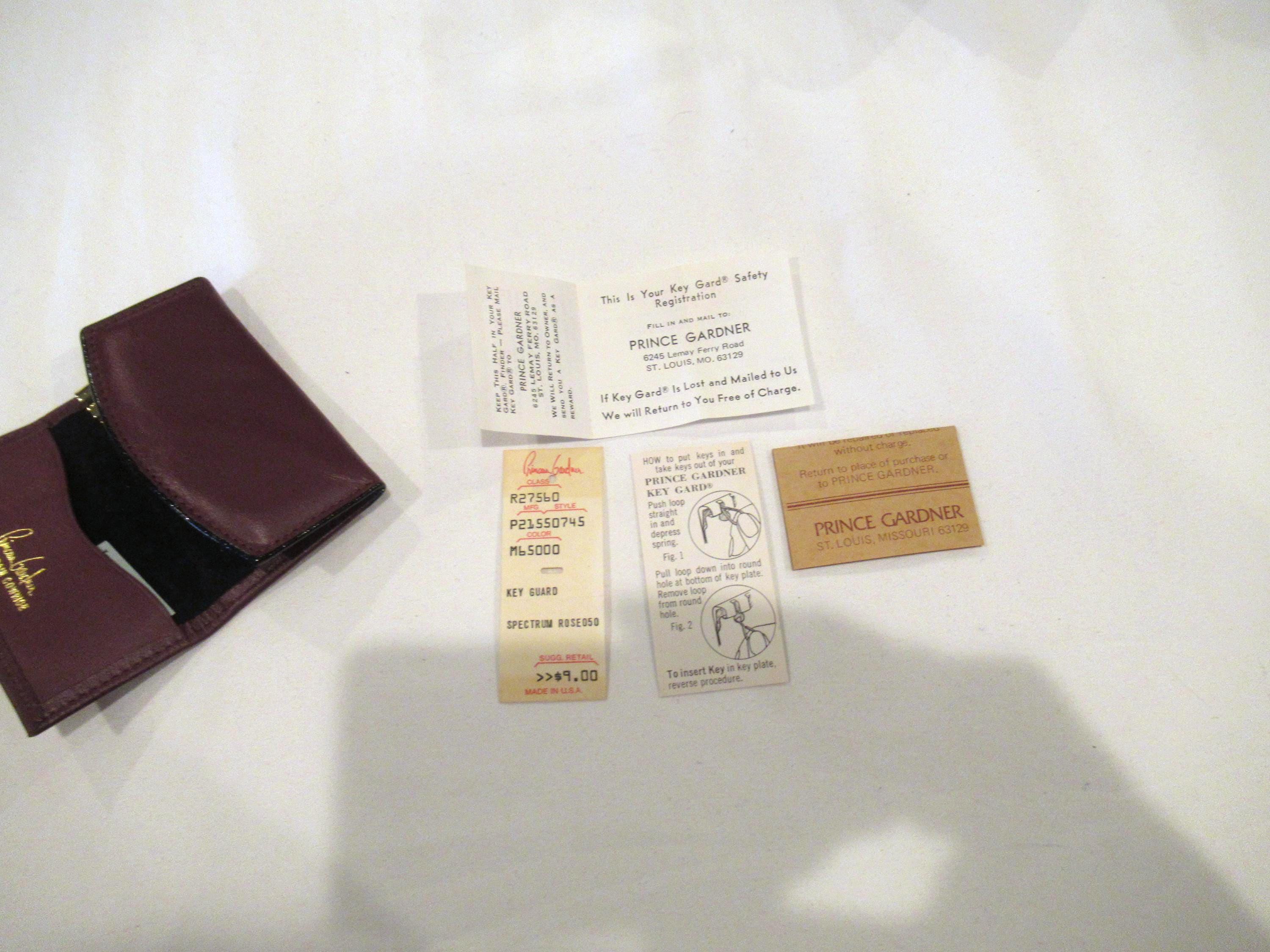Princess Gardner Leather Key Guard, Key Case, Card Wallet, NWT, C ...