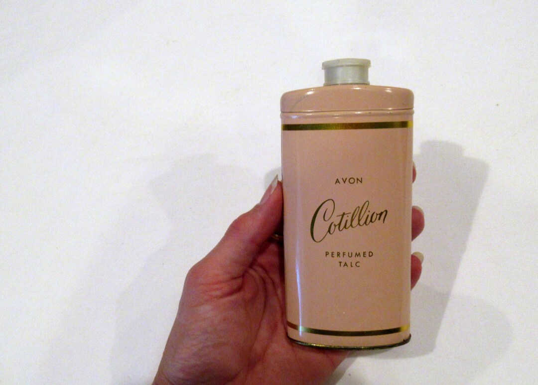 Avon Cotillion Pink Metal Powder Container, Full - Etsy