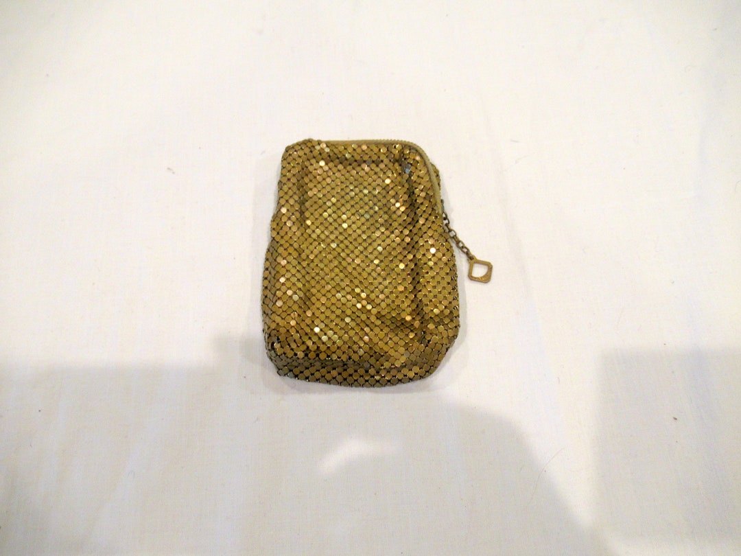 Gold Mesh Cigarette Case, Talon Brand Zipper, Silk Interior, C. 1920s ...