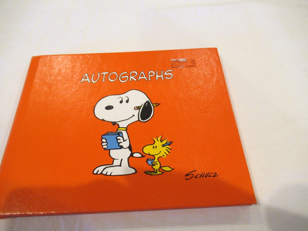 Snoopy and Woodstock Peanuts Autograph Book, C. 1965 - Etsy