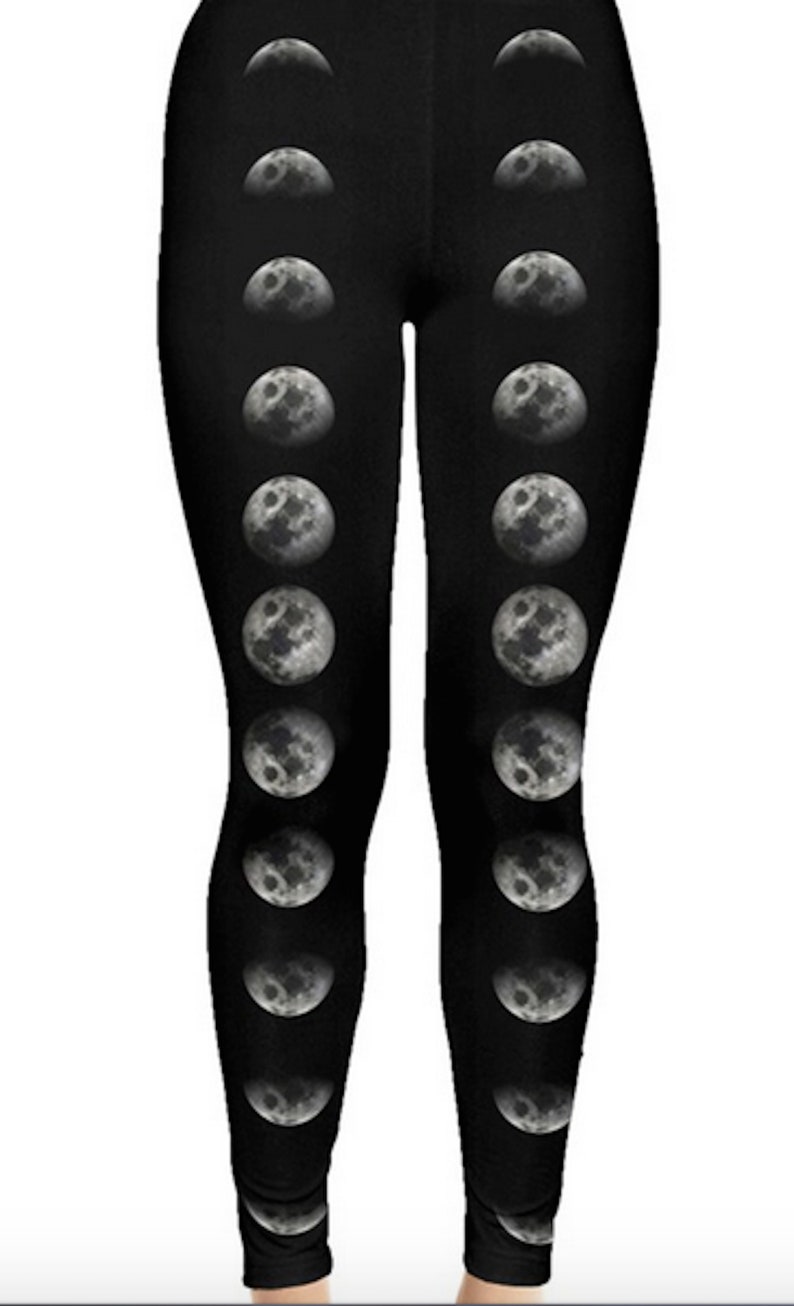 Moon Phases Leggings / Lunar Phases Leggings / Witchy Leggings - Etsy