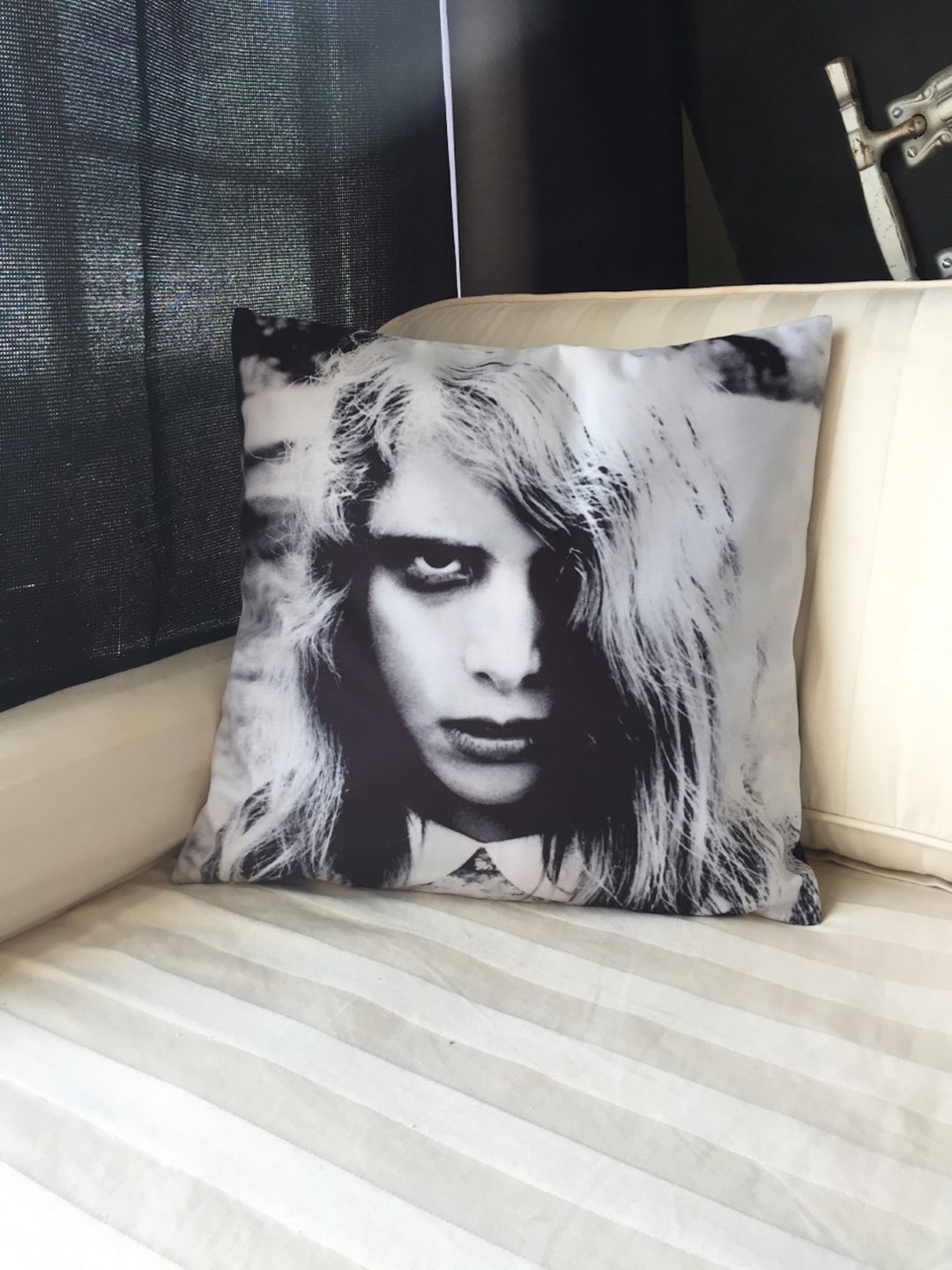 Night of the Living Dead Pillow Cover – Zombie Girl Horror Decor ...