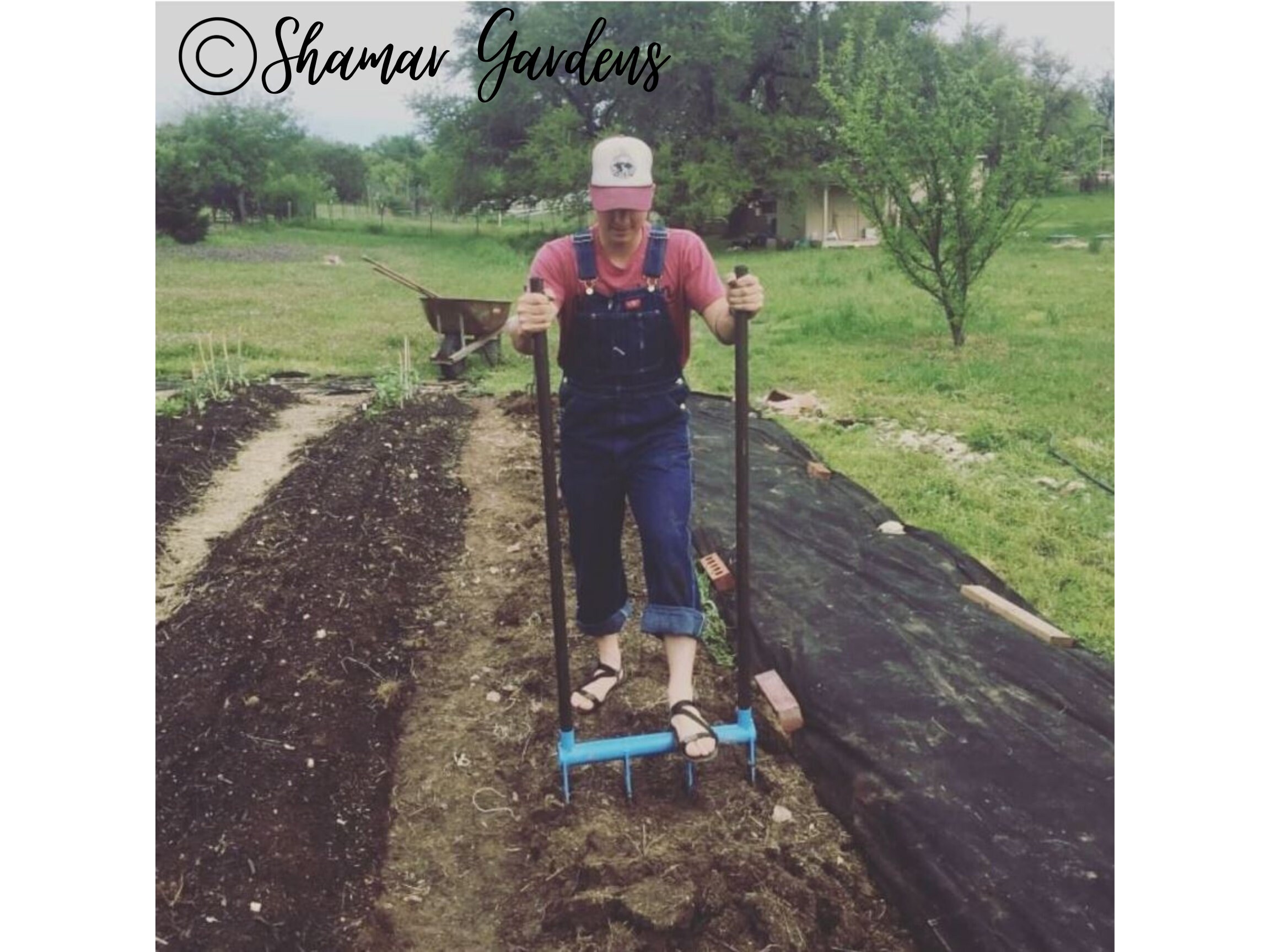 Treadlite Broadfork Garden Tool Hand Tiller | Etsy Nederland