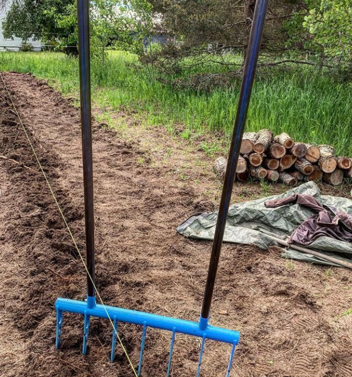 The Market Gardener Treadlite Broadfork - 7 Tine - Garden Tool - Hand ...