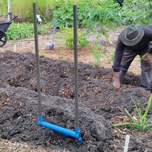 Treadlite Broadfork Garden Tool Hand Tiller - Etsy Nederland