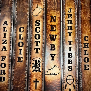 GUITAR STRAP, Millersleathershop.com, Personalized Guitar Strap ...