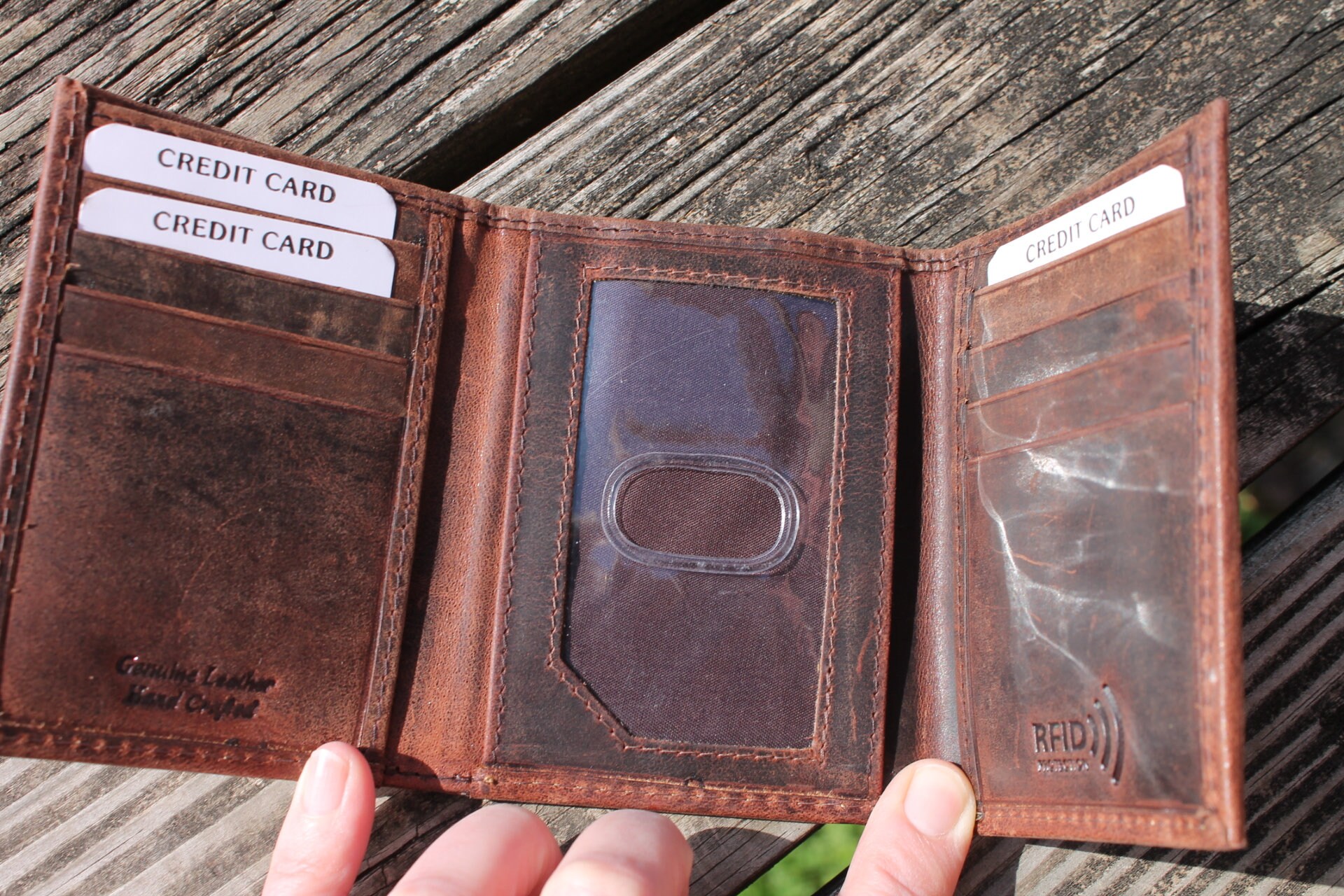 Military Wallet, Air Force, Army, Navy, Marines, Distressed Leather ...