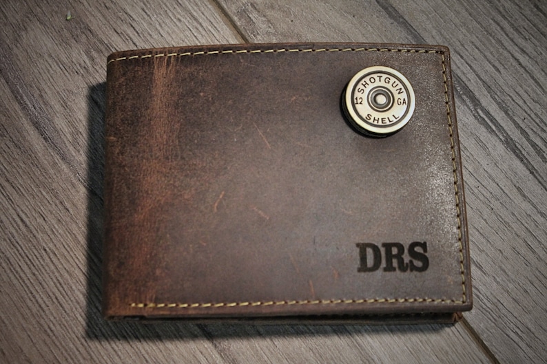 SHOTGUN SHELL WALLET Distressed Leather Wallet Three - Etsy