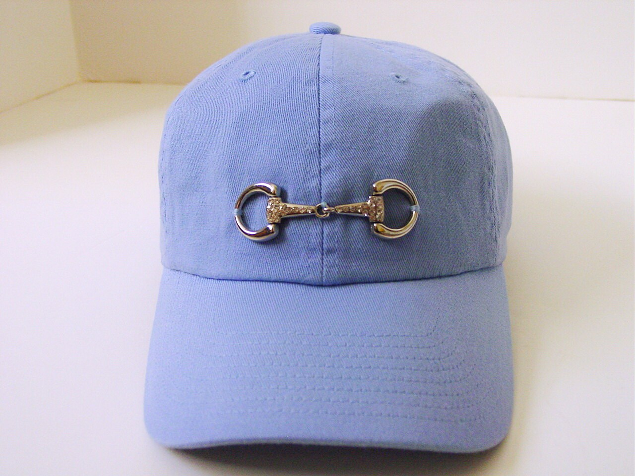 Equestrian Hats - Horse Caps - Bling D Bit Cap - Sky Blue Baseball Cap ...