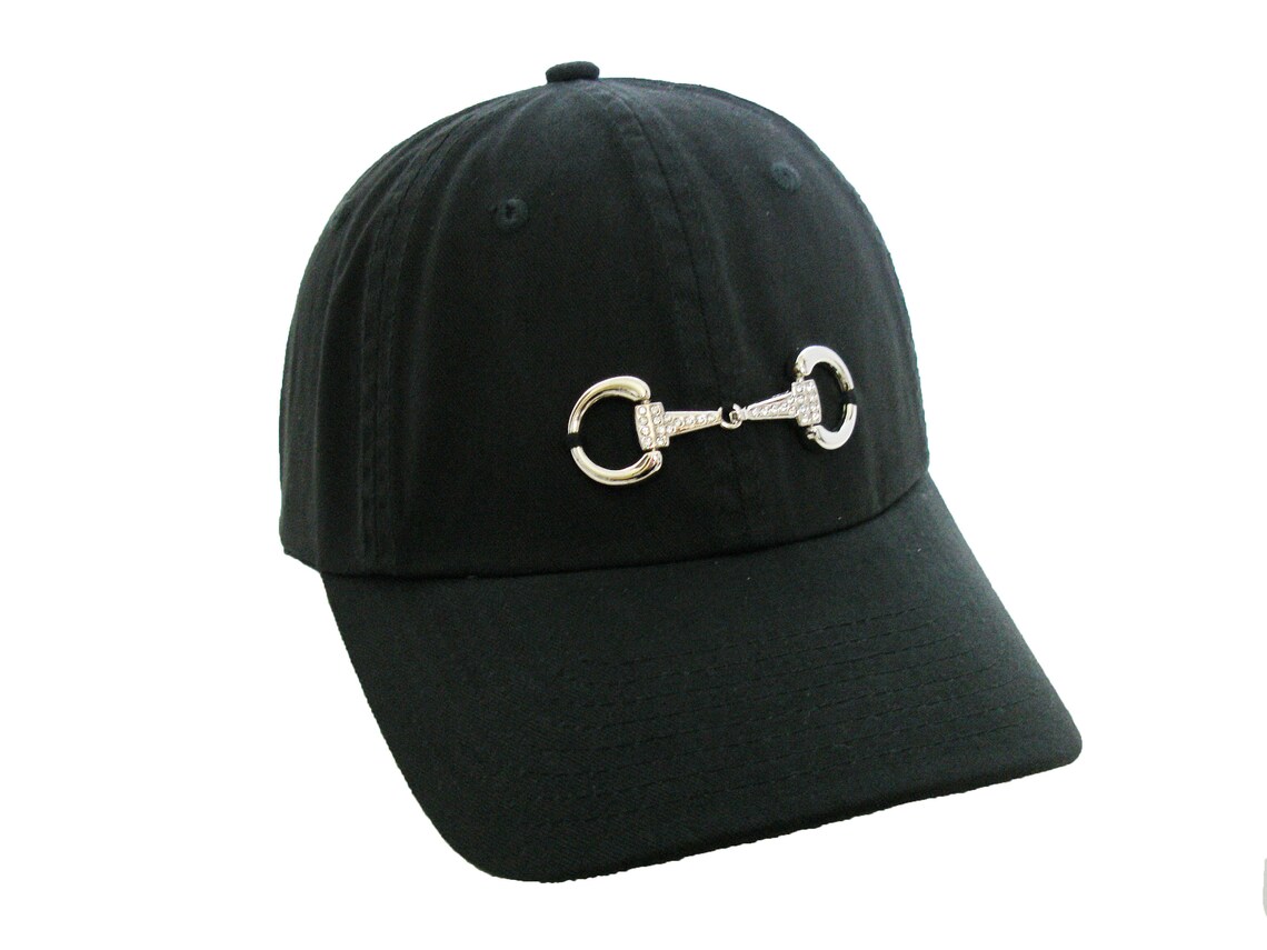 Equestrian Hats - Horse Cap - Bling Horse D Bit Cap - Black Baseball ...