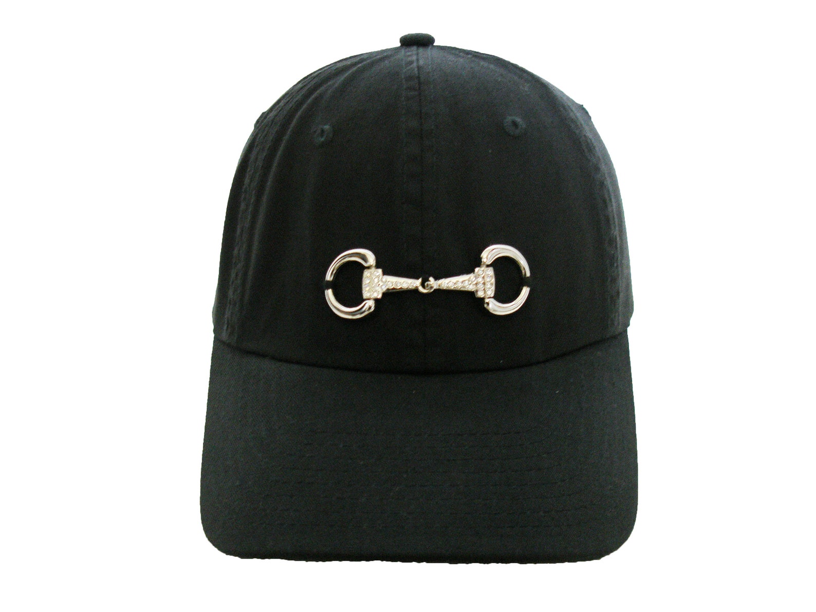 Equestrian Hats - Horse Cap - Bling Horse D Bit Cap - Black Baseball ...