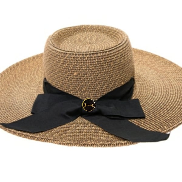 Equestrian Straw Hat - Etsy