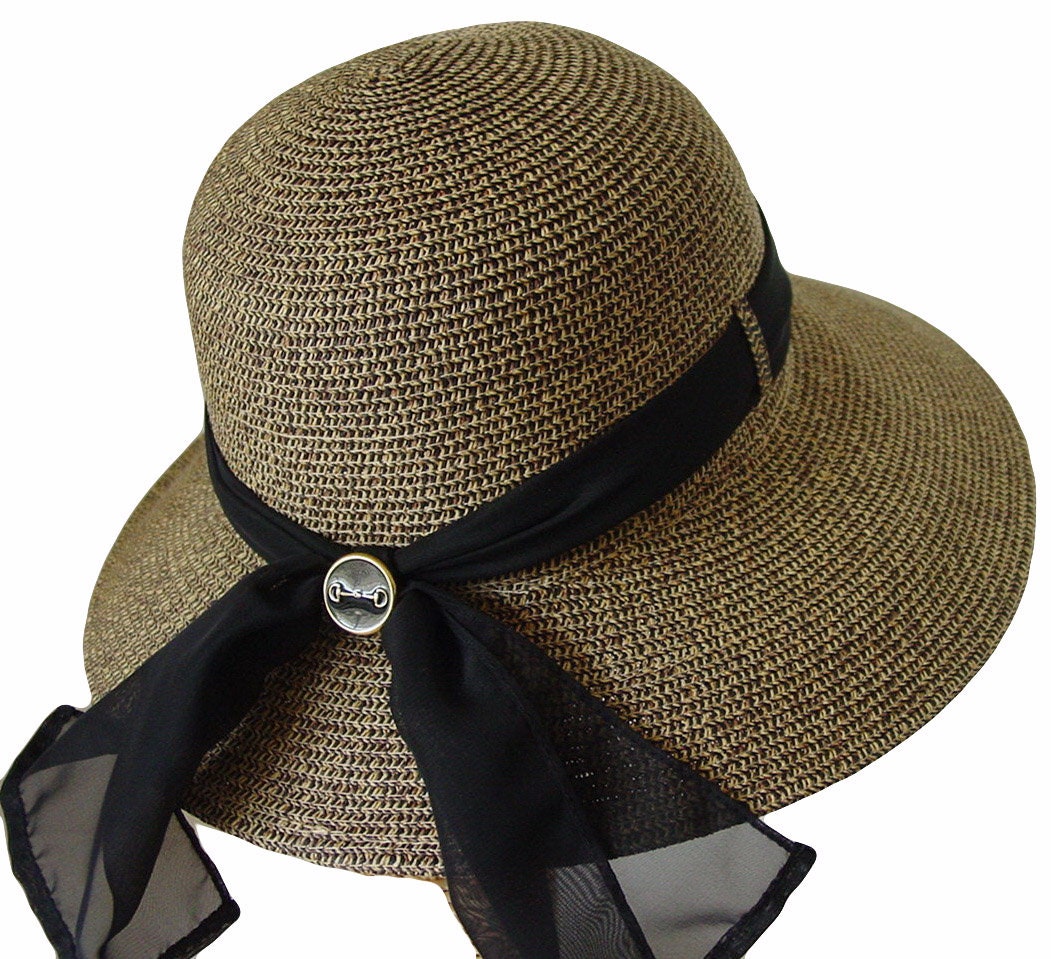 Equestrian Hat Bit Button Hat Lampshade Hat Paper Braid Hat Black Sheer ...