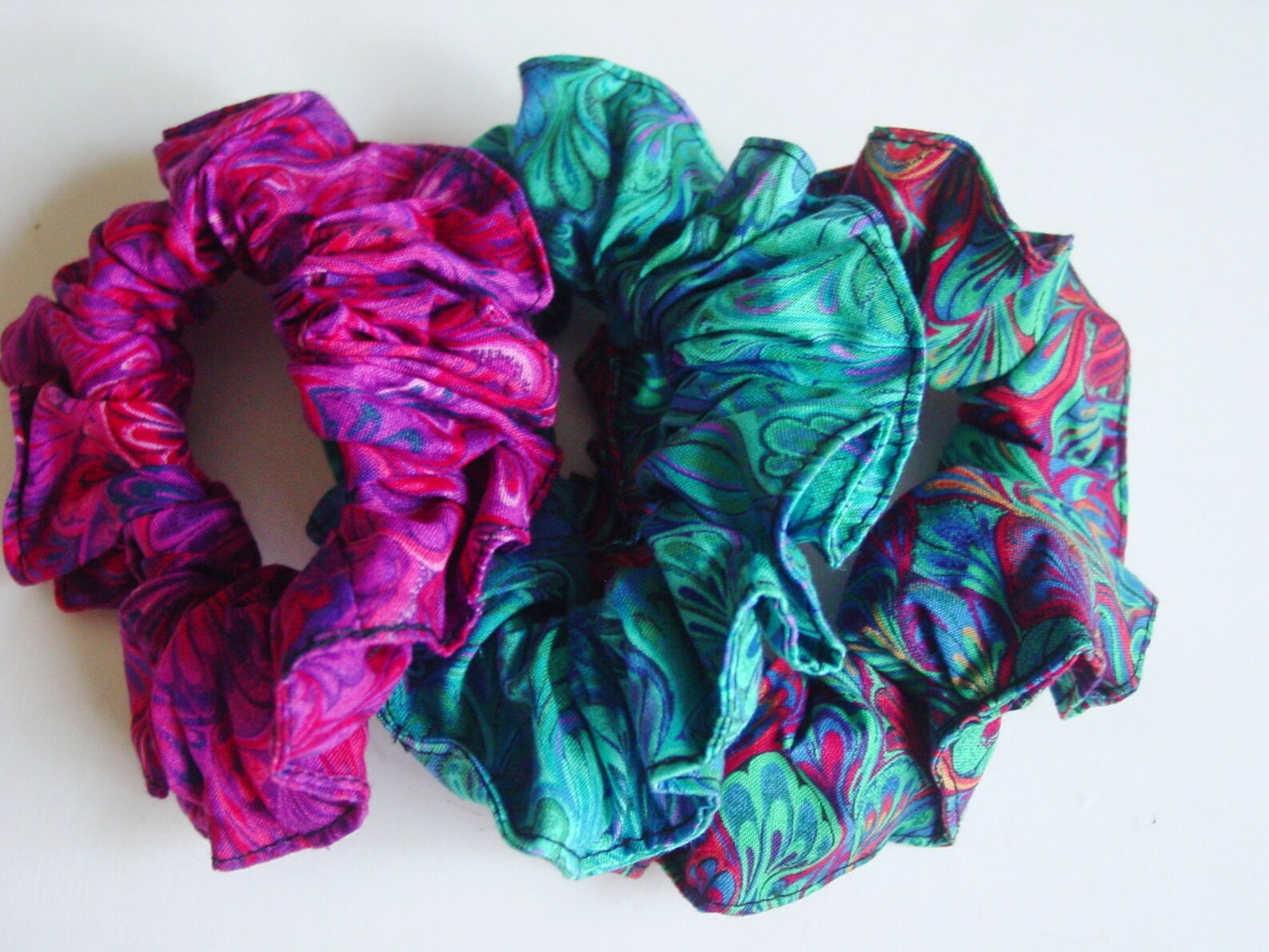 Fun Fabric Scrunchies 100% Cotton Made in USA Set of 2 - Etsy