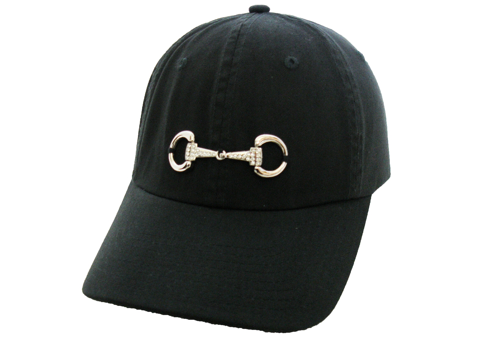 Equestrian Hats - Horse Cap - Bling Horse D Bit Cap - Black Baseball ...