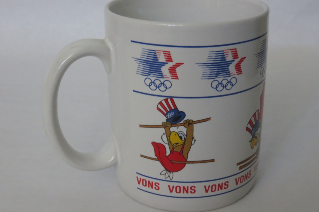 Vintage Olympic Mug Los Angeles 1984 Sam the Olympic Eagle Collectible ...