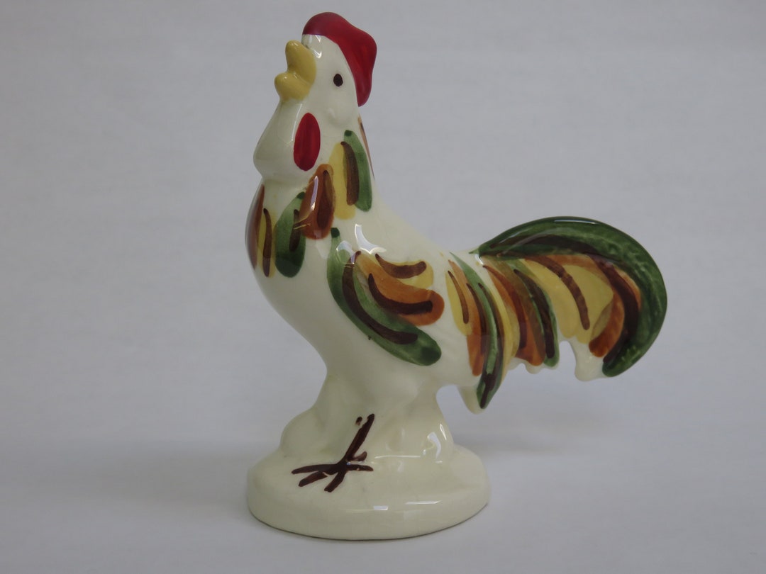 Vintage Rooster Figurine Walker California Art Pottery Hand Painted - Etsy