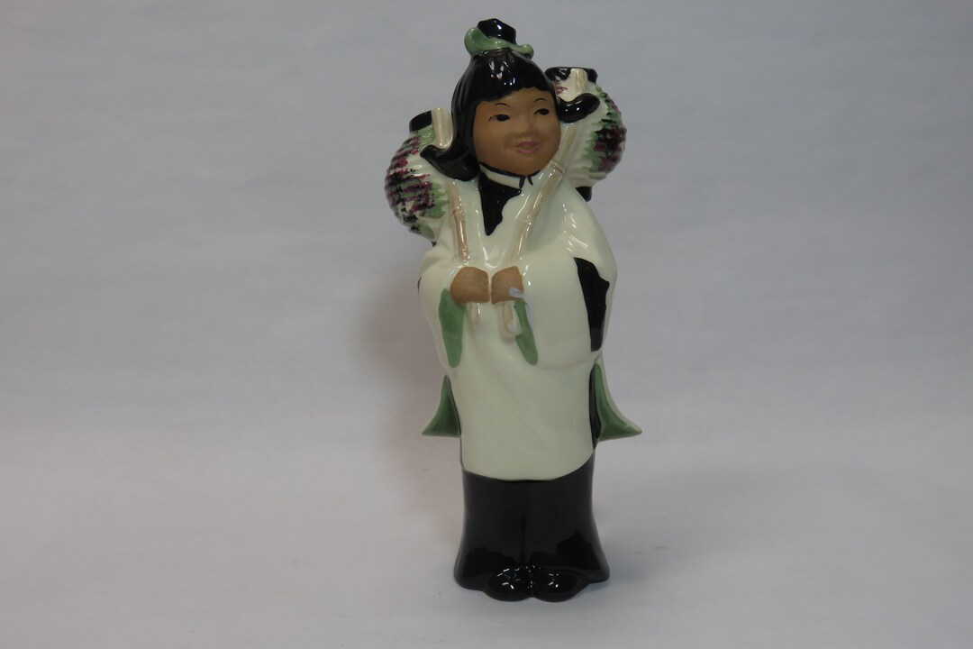 Vintage Asian Girl Art Pottery Planter Figurine Mc Carty Bros ...