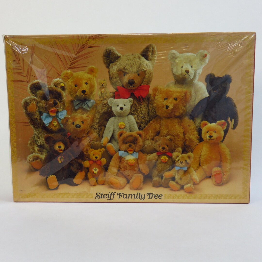 Vintage Steiff Family Tree Jigsaw Puzzle Unopened - Etsy
