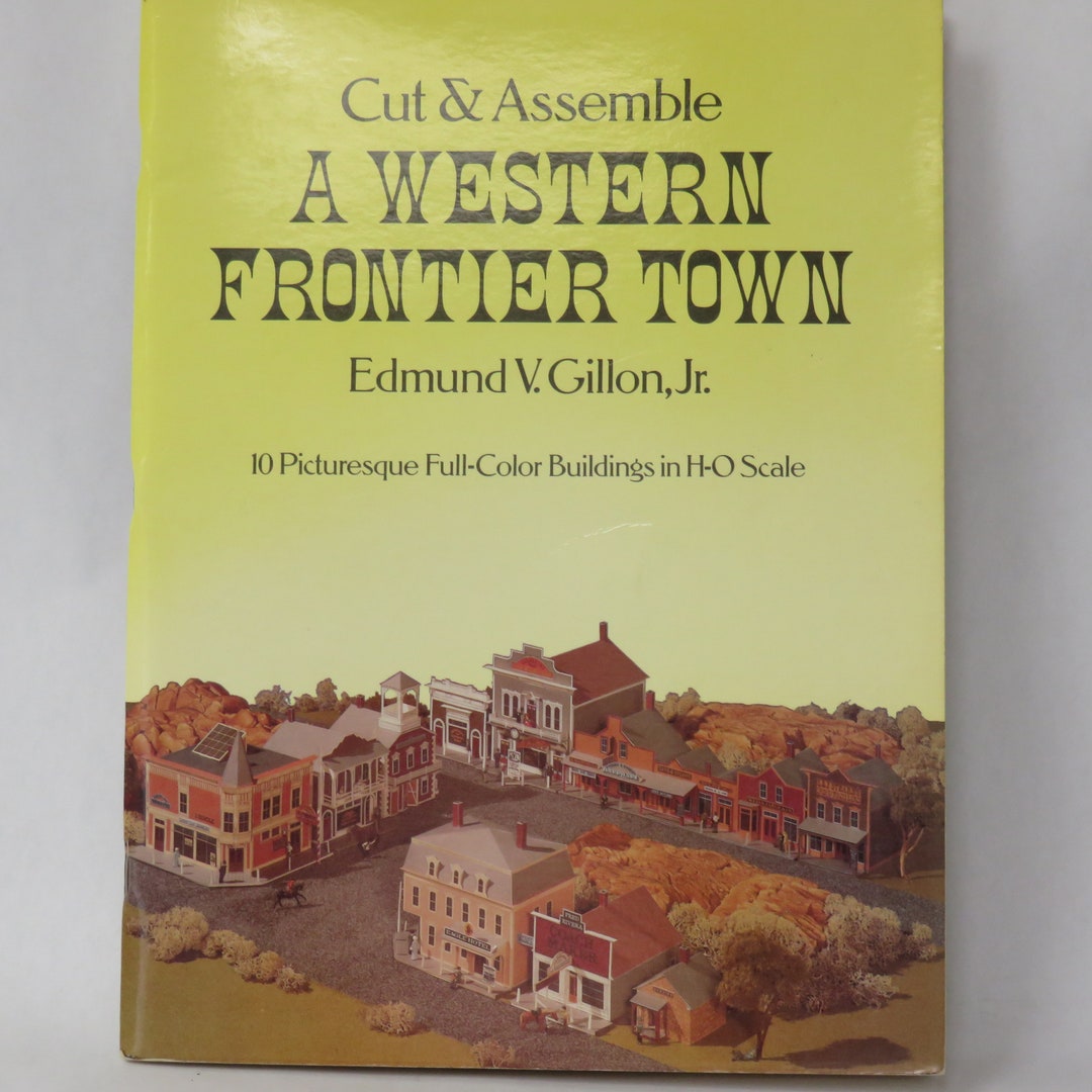 Vintage Activity Book Paper Models Cut & Assemble a Western Frontier ...