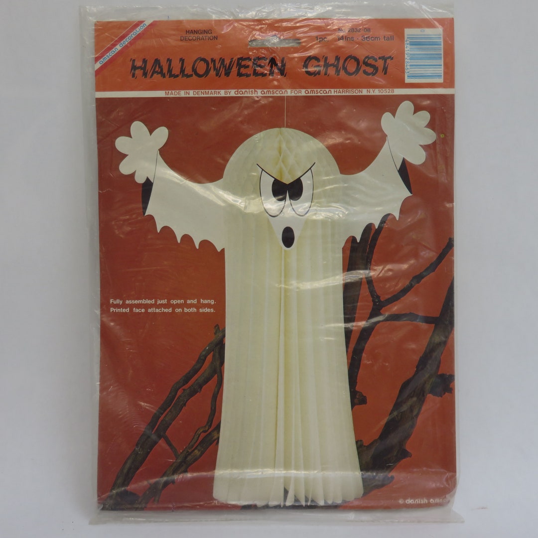 Vintage Halloween Ghost Hanging Decoration Amscan - Etsy