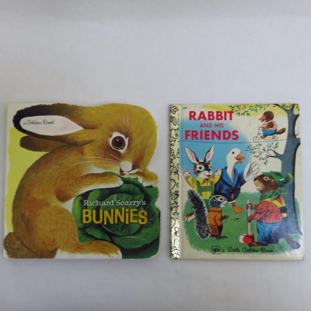 Vintage Children's Books Richard Scarry "rabbit and Friends" and ...