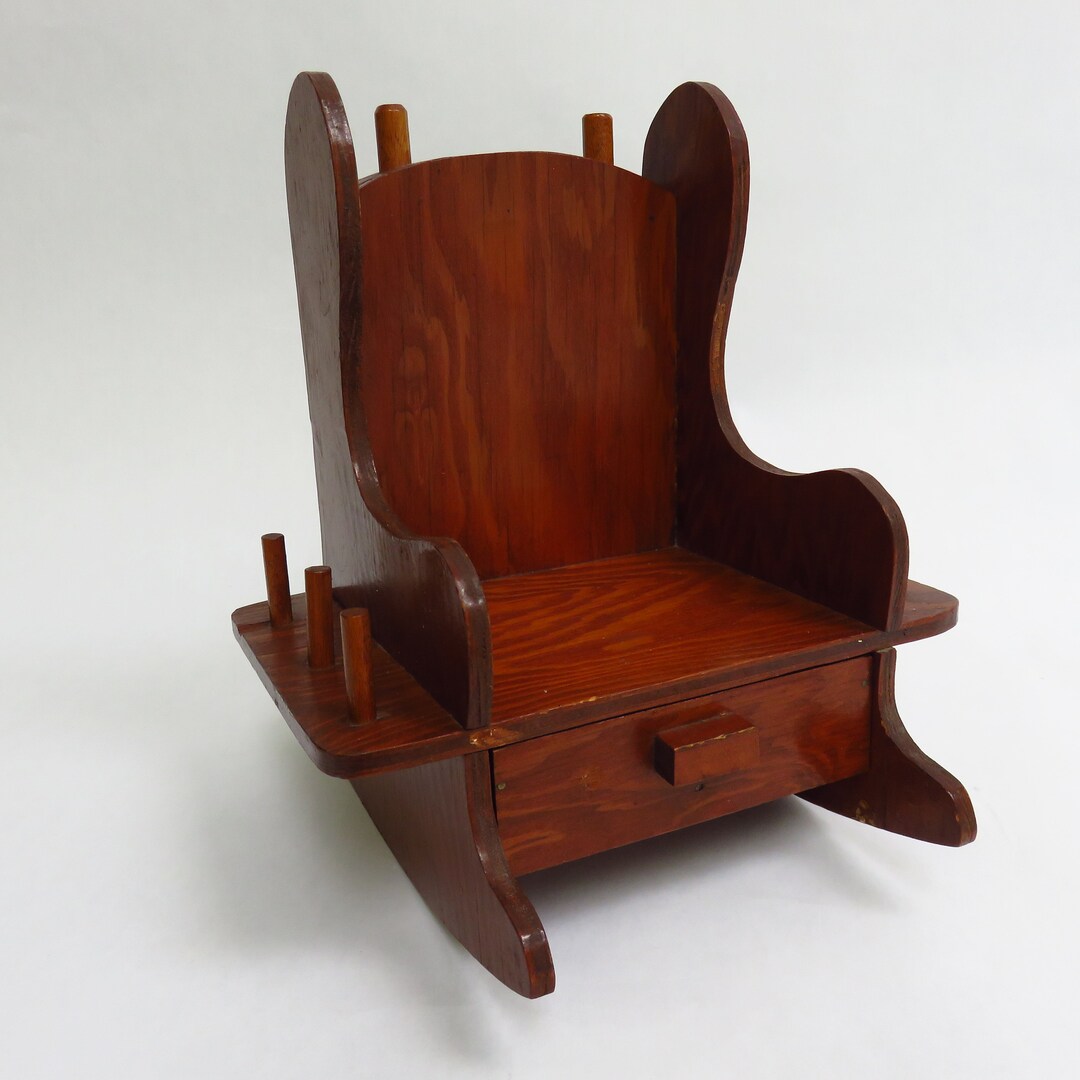 Vintage Sewing Organizer Rocking Chair Sewing Notions - Etsy