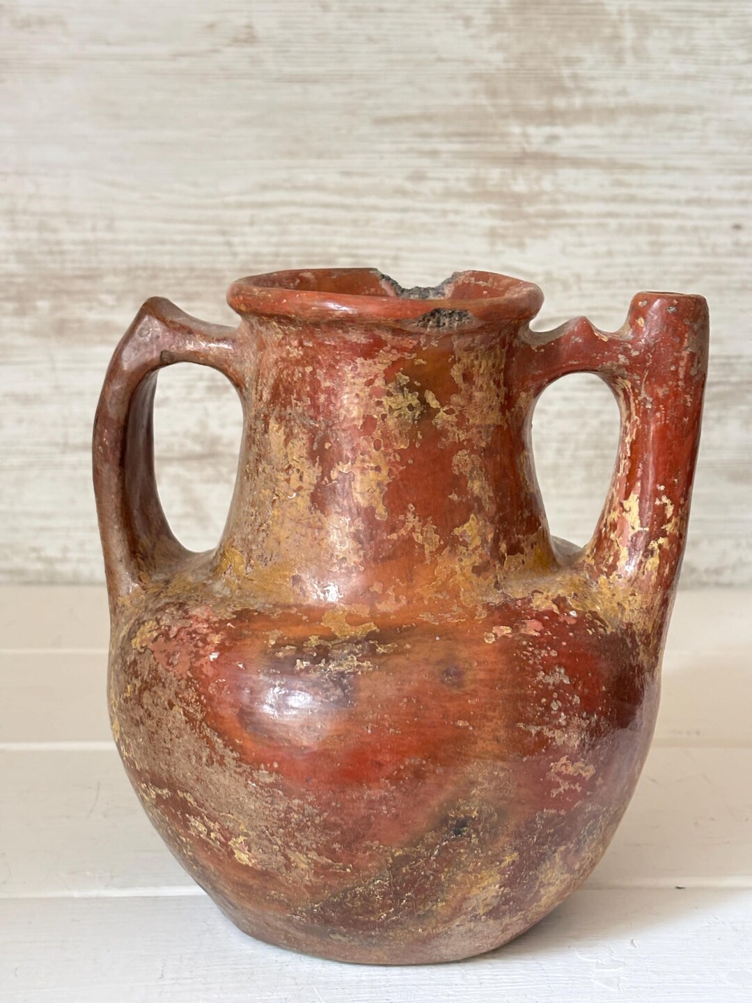 Antique French, Catalan Provincial Pot, Brown Glazed Terracotta French ...