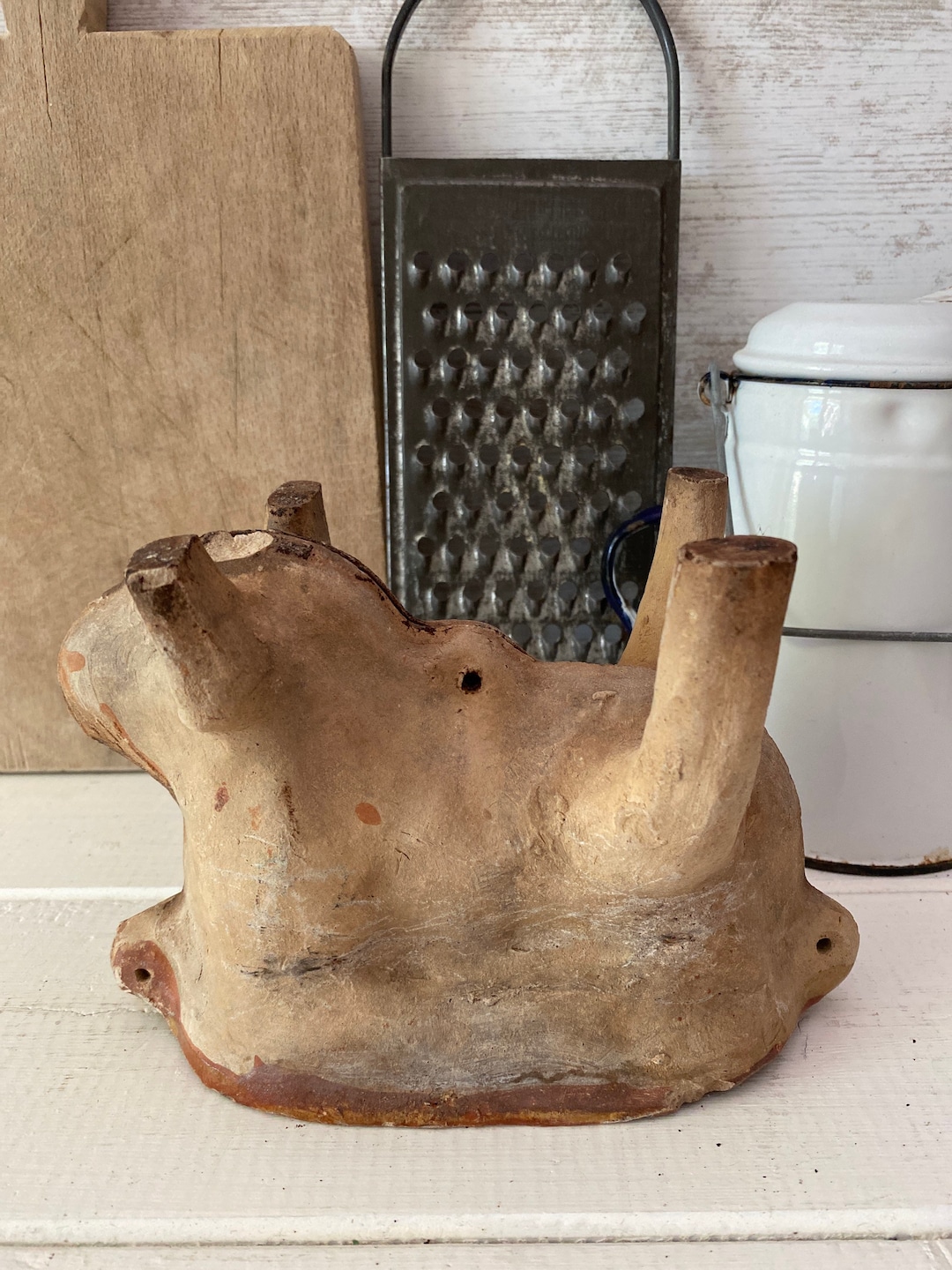 Antique Chocolate Terracotta “pascal” Lamb Mold From the Alsace Region ...