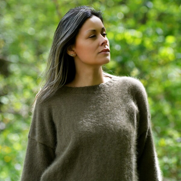100% Angora Sweater - Etsy