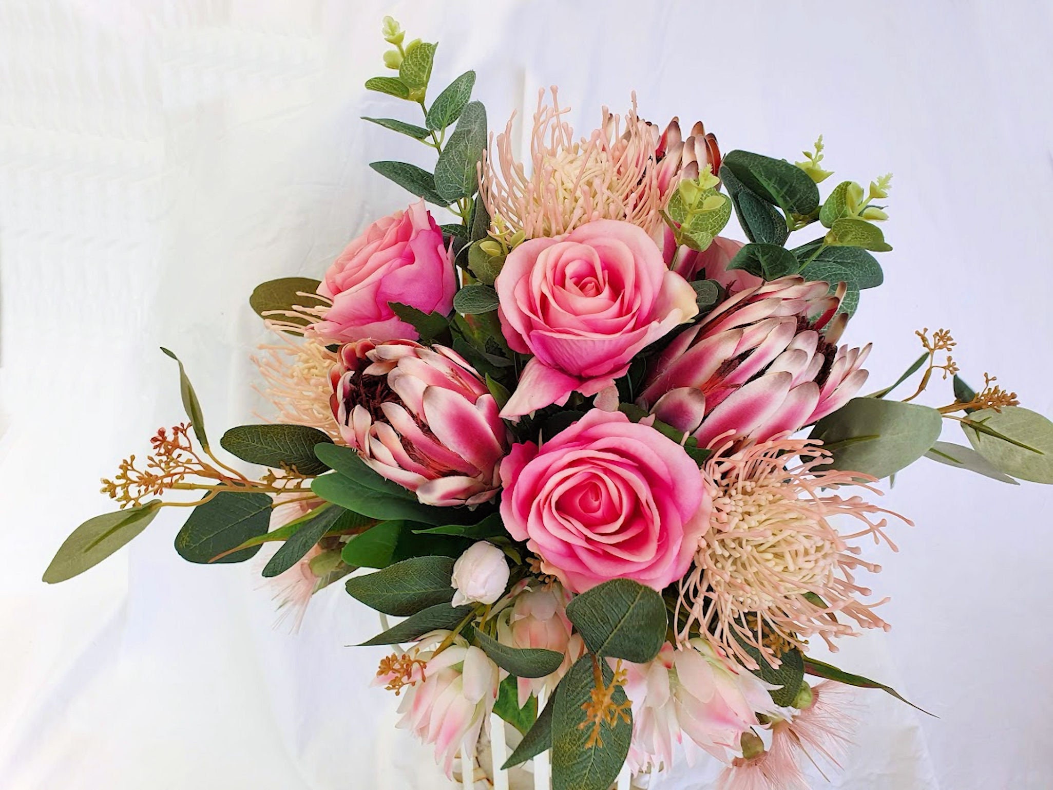 Pink Australian Native and Rose Bridal Bouquet Aussie Bride - Etsy ...