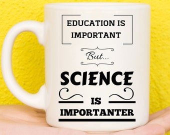 Science Coffee Mug Everything Happens for a Reason and That - Etsy