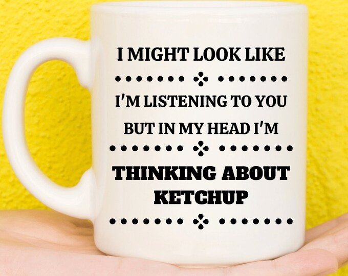 Scared Ketchup 11oz Ceramic Covfefe Mug - Etsy