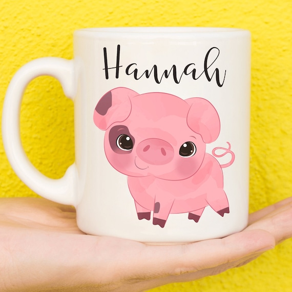 Pig Mug Personalised Pig Gifts For Pig Lovers Pig Theme | Etsy