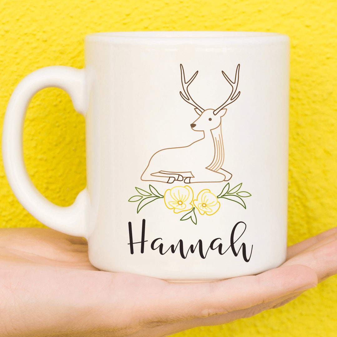 Deer Mug, Deer Gift, Personalised Mugs, Stag Gift, Custom Mug ...