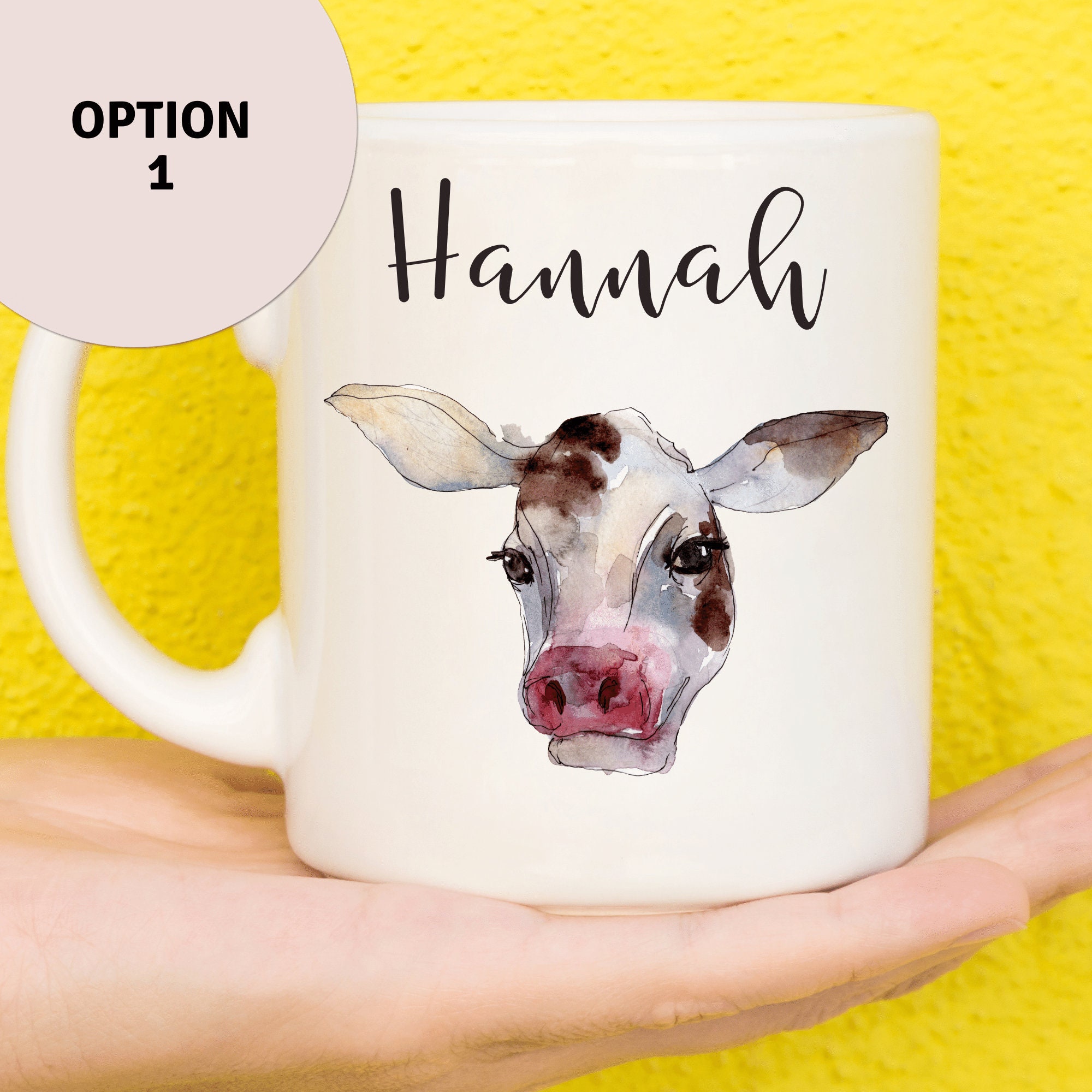 Cow Mug, Cow Gift for Cow Lovers, Personalised Cow Mug, Farmers, Gifts ...